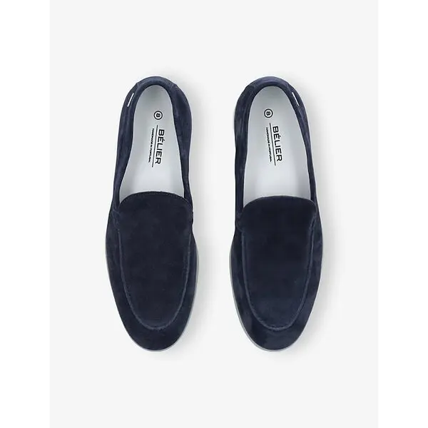 BELIER Amalfi Contrast-sole Suede Loafers