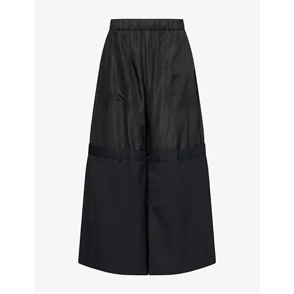 Noir Kei Ninomiya Double-layer Wool Trousers