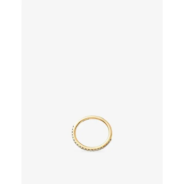 MISSOMA Slim Eternity 9ct Yellow And 0.26ct Diamond Ring