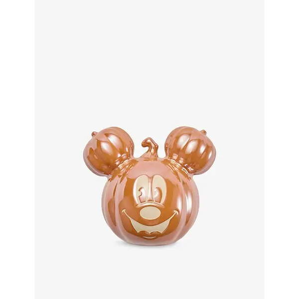 THE DISNEY STORE AT SELFRIDGES Mickey Mouse Pumpkin Ceramic Sweet Bowl 20.5cm - Multi-coloured