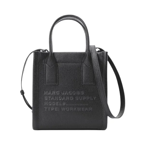 Marc Jacobs Small Tote Leather Standard Supply Bag - Black