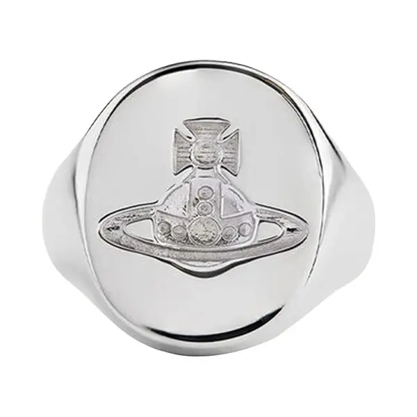 VIVIENNE WESTWOOD Seal Ring 'rhodium - Silver
