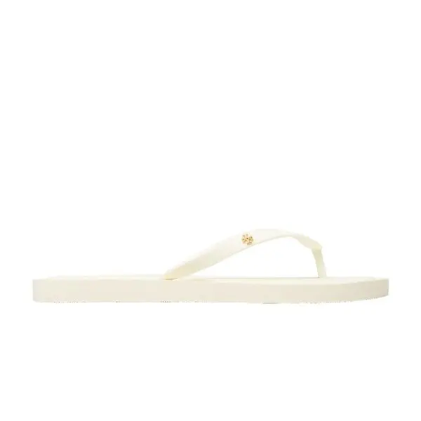 Tory Burch Wmns Kira Padded Flip Flop 'ivory Gold - Tan