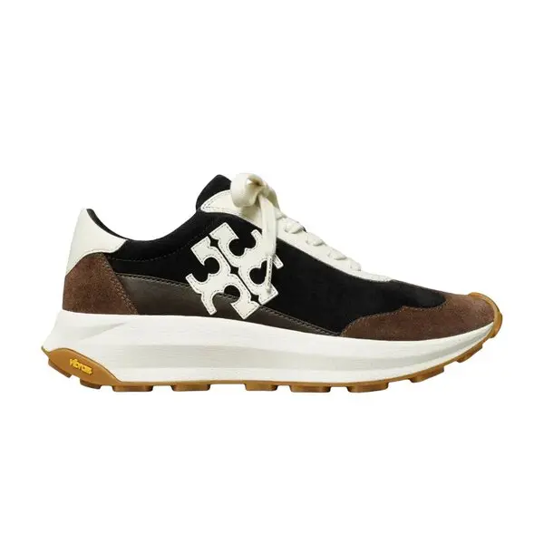 Tory Burch Wmns Tory Trainer 'perfect Blanc Dark Cocoa - Black
