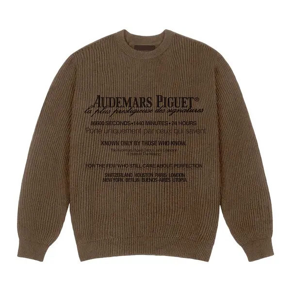 TRAVIS SCOTT X Audemars Piguet Knitted Sweater - Brown