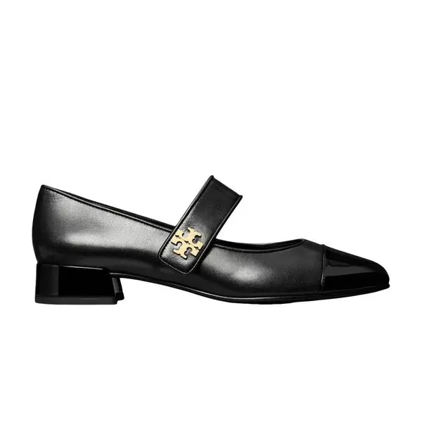 Tory Burch Wmns Cap-toe Mary Jane Heel Ballet 'perfect - Black