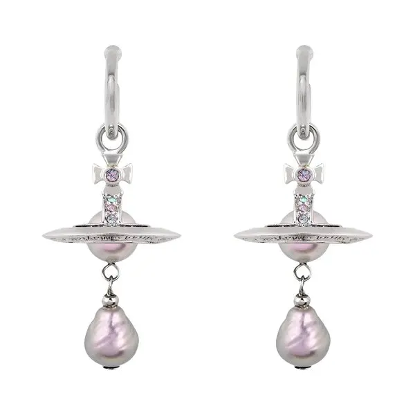 VIVIENNE WESTWOOD Aleksa Earrings 'pearl/vitrail Light - White