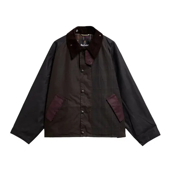 Barbour Patchwork Transport Wax Jacket 'tartan - Multicolor