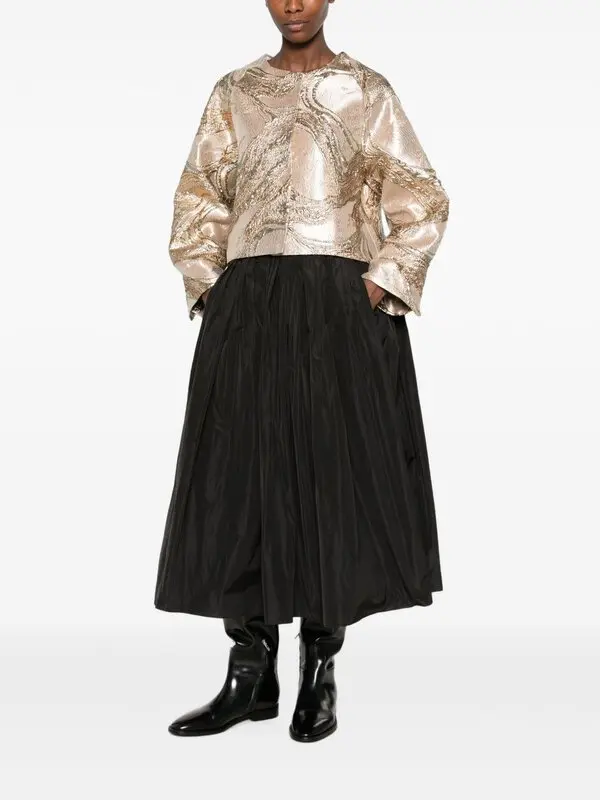 SUSANNE BOMMER Floral Print Crewneck Jacket
