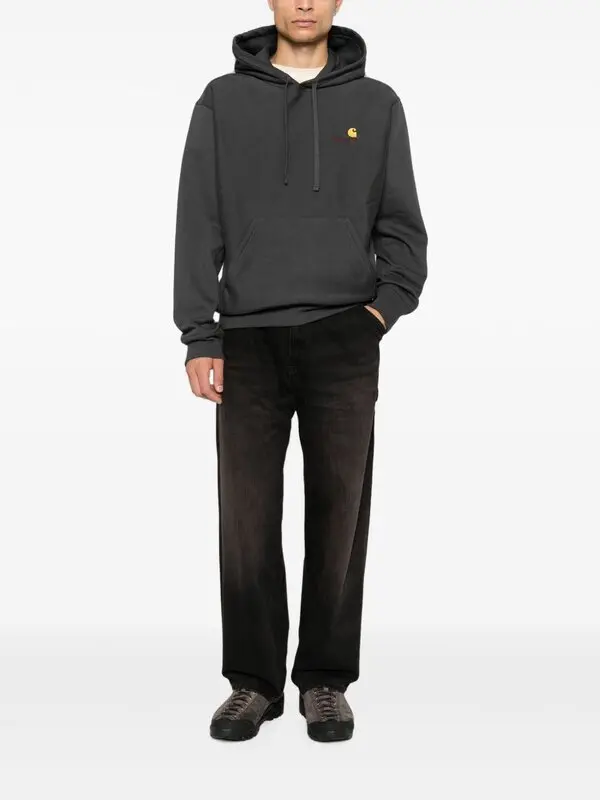 Carhartt Work In Progress Logo Cotton Hoodie