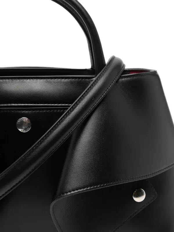 TOTEME Mercer Small Leather Shoulder Bag - Black