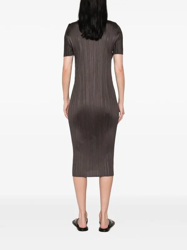 Issey Miyake Pleated Long Dress