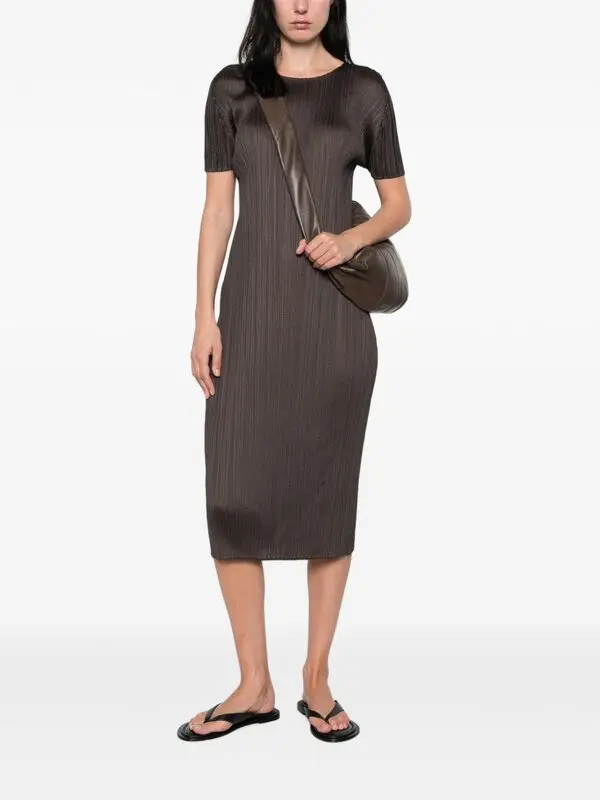 Issey Miyake Pleated Long Dress