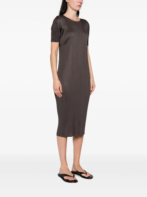 Issey Miyake Pleated Long Dress
