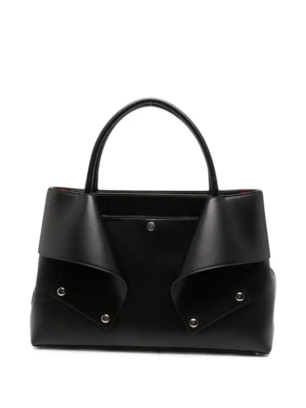 TOTEME Mercer Leather Shoulder Bag - Black
