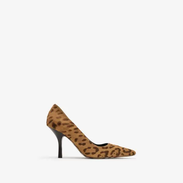 Burberry Leopard Print Dame High Pumps - Leopard/black