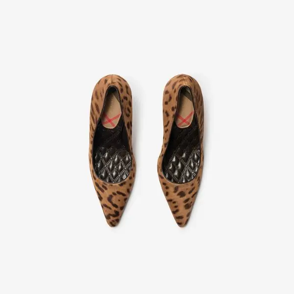 Burberry Leopard Print Dame High Pumps
