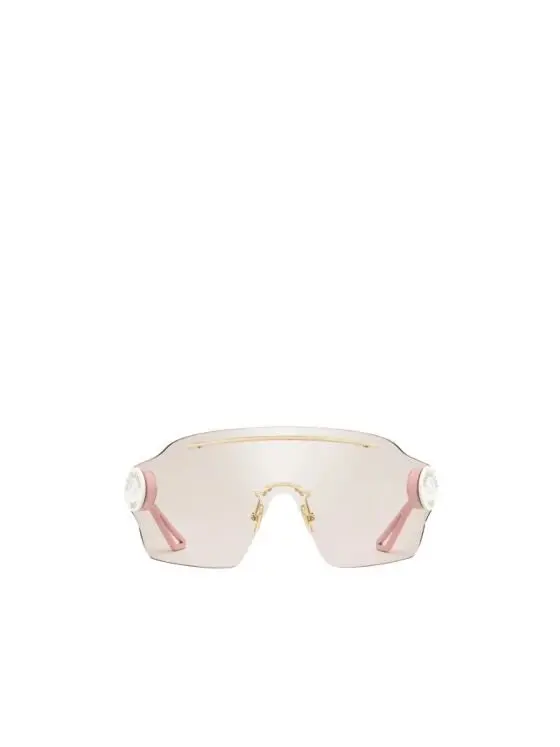 Dior Oversized Shield Sunglasses - Pink/slvr