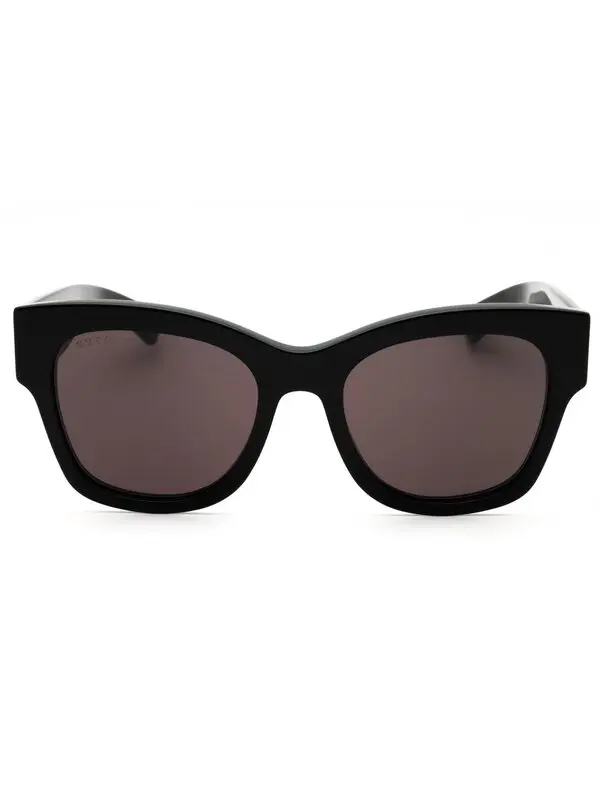 Gucci Rectangular Acetate Sunglasses - Shiny Black