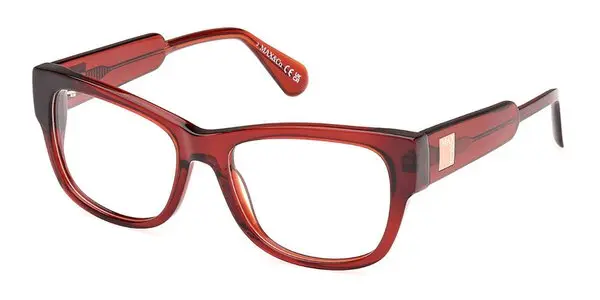 Max & Co. Rectangular Full Rim Eyeglasses - Shiny Red