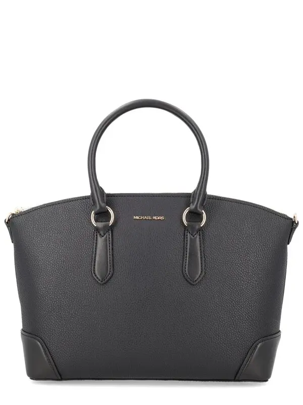Michael Kors Pebbled Faux Leather Tote Bag - Black