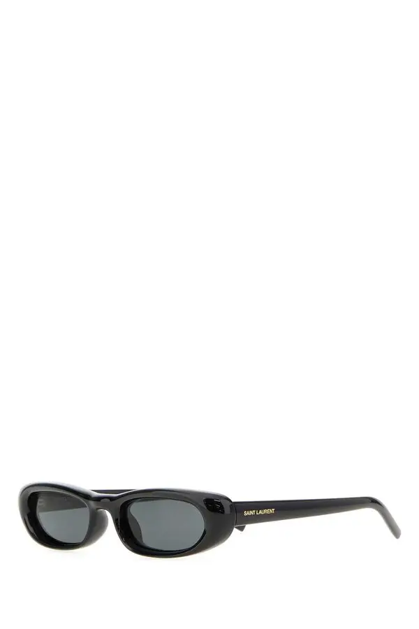 Saint Laurent Sl 557 Acetate Oval Sunglasses - Black