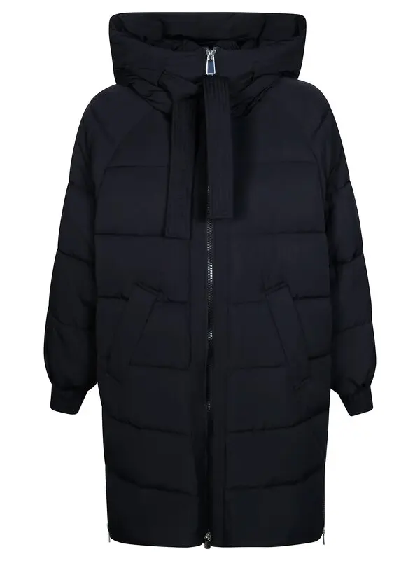 Pinko Dalia Quilted Padded Technical Fabric Jacket - Nero