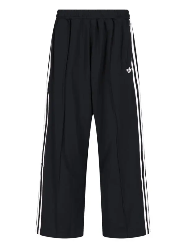 Adidas Wide-leg Track Pants - Black