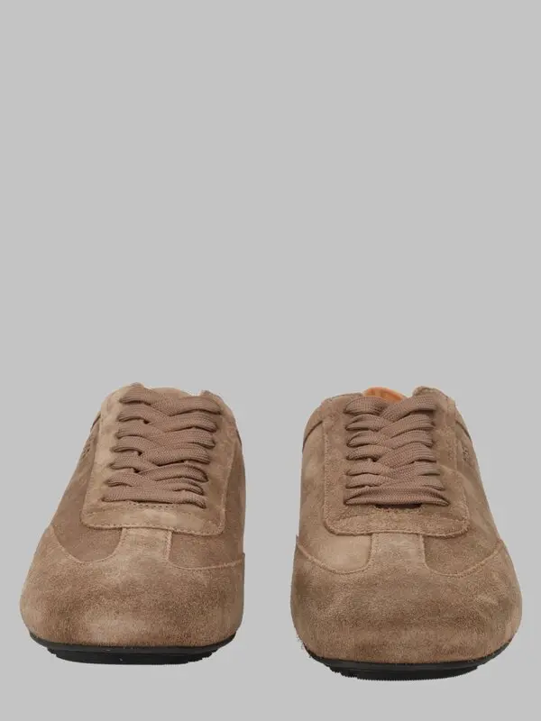 BOSS Suede Lace-up Sneakers - Brown