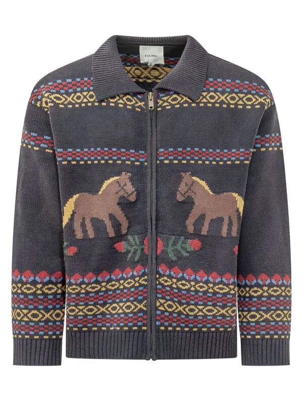 FOUND Isles Knit Sweater - Navy