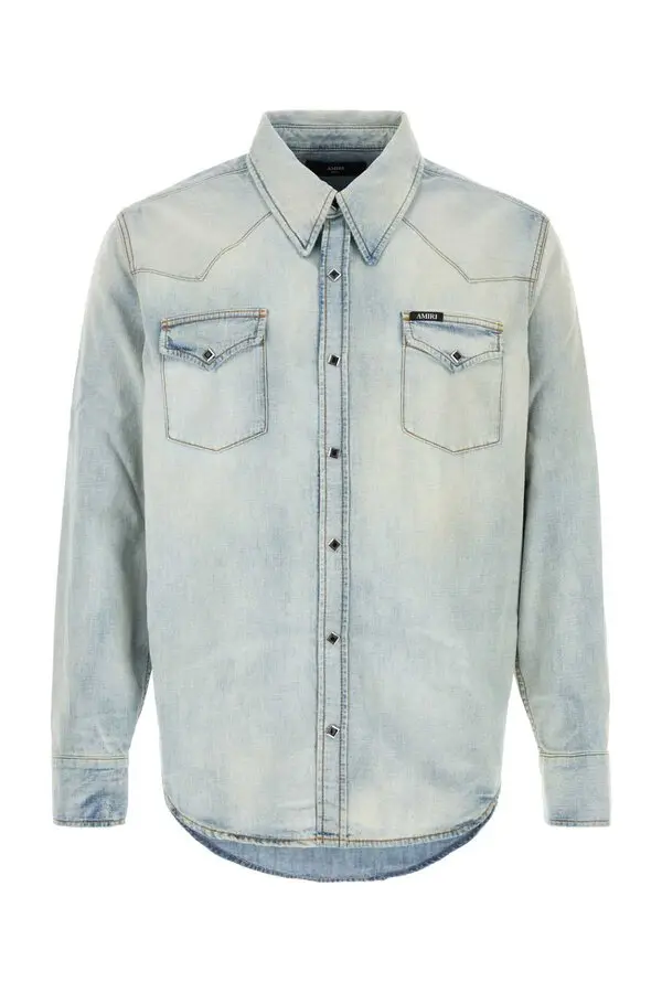 Amiri Denim Shirt For - Light Blue