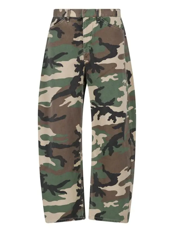 NILI LOTAN Camouflage Wide-leg Trousers - Multicolor