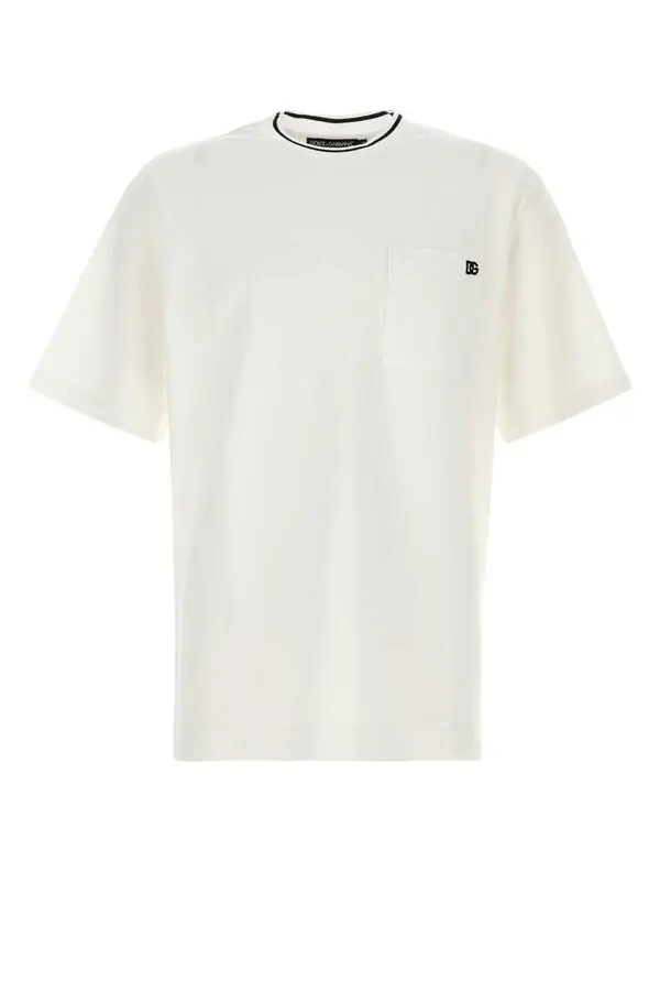 Dolce & Gabbana Piquet T-shirt For In 100% Cotton - Black