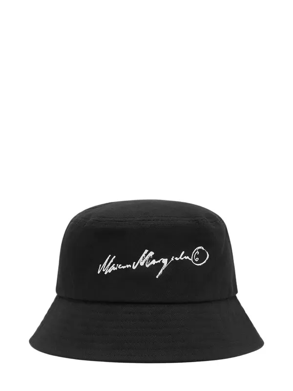 MAISON MARGIELA Logo Bucket Hat - Black