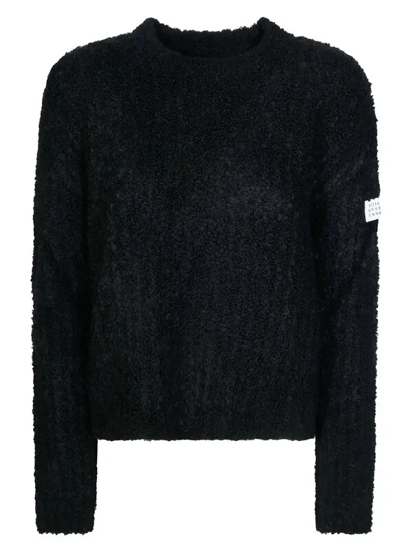 MAISON MARGIELA Textured Crewneck Sweater - Nero