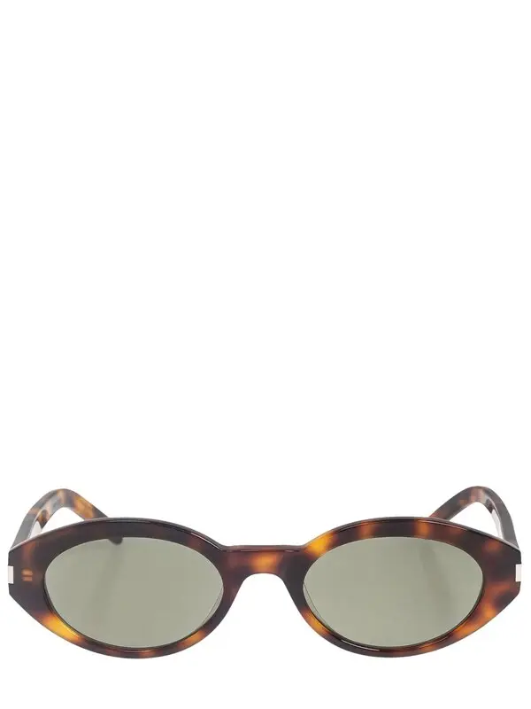 Saint Laurent Engraved Temple Sunglasses - Marrone