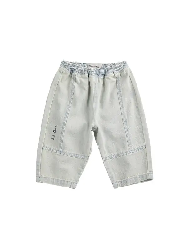 BOBO CHOSES Mini Denim Pants For Little Explorers - Blue