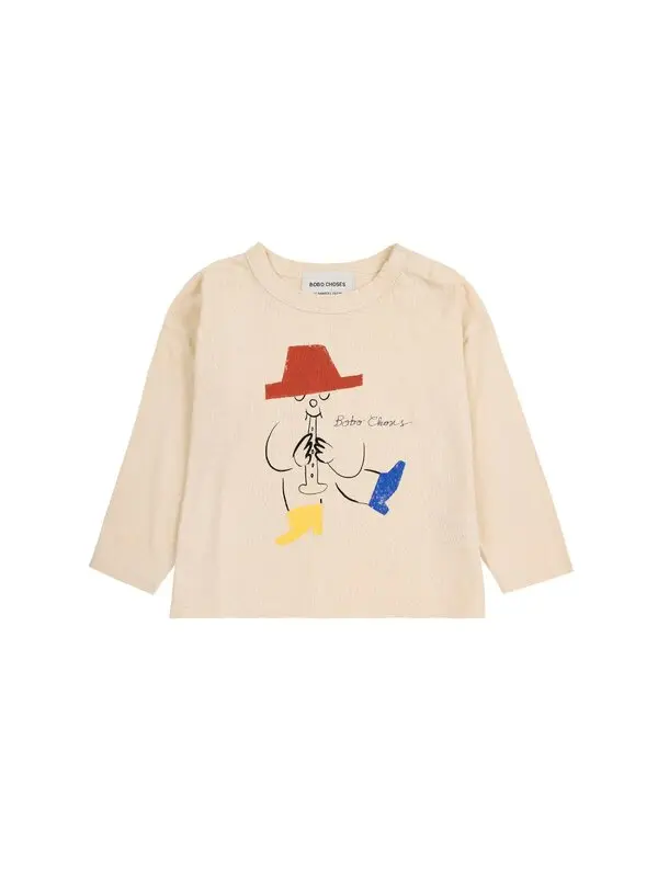 BOBO CHOSES Mini Magic Flute Player T-shirt - White