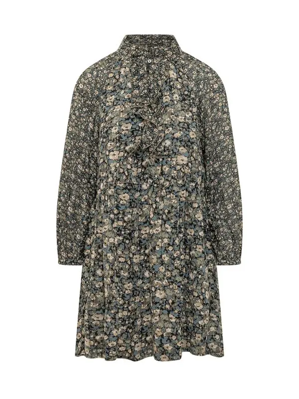 Ba&sh Kimia Button-front Mini Shirt Dress - Kaki