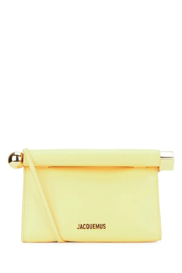 Jacquemus Structured Round-to-square Crossbody Bag - Pastelyellow