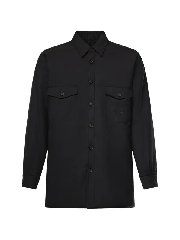 MAISON MARGIELA Overshirt Jacket With Chest Pockets - Black