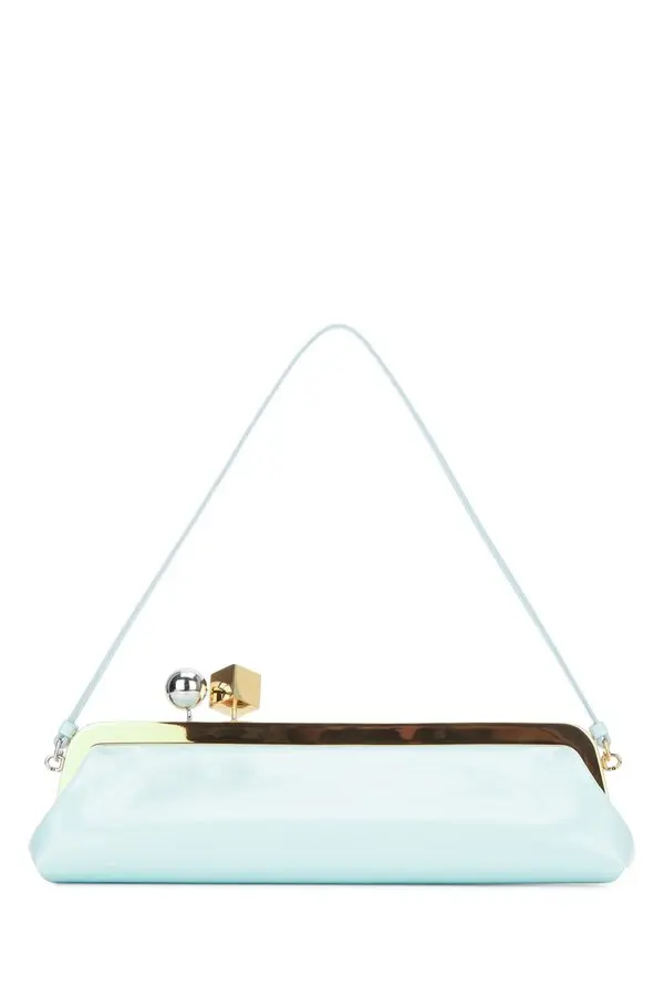 Jacquemus Jacquard Mini Pouch Clutch - Aqua