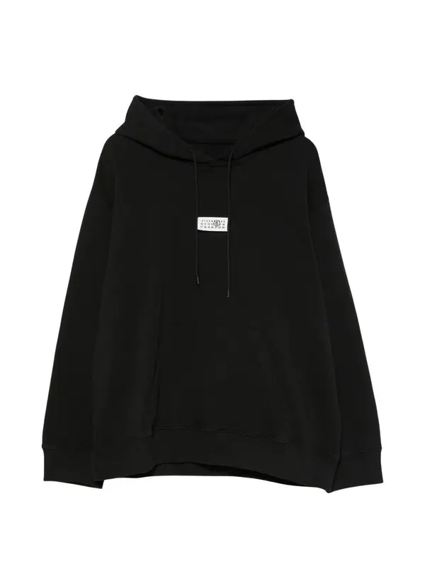 MAISON MARGIELA Oversized Pullover Hoodie - Black