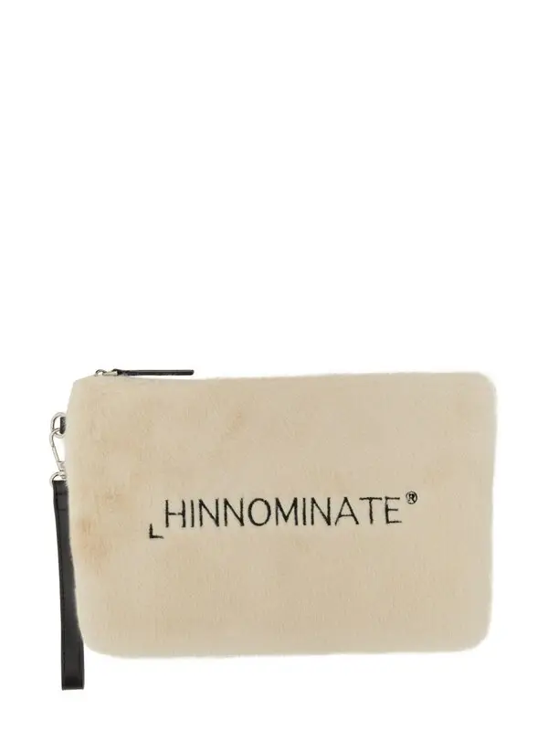 HINNOMINATE Mini Logo Clutch Handbag - White