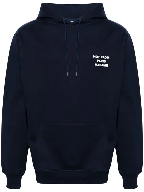 Drole De Monsieur Cotton Sweatshirt Sweater - Navy