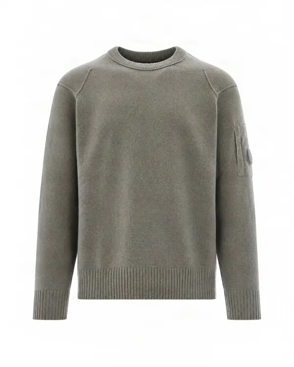 C.P. COMPANY Crewneck Knit Sweater - Fallen Rock