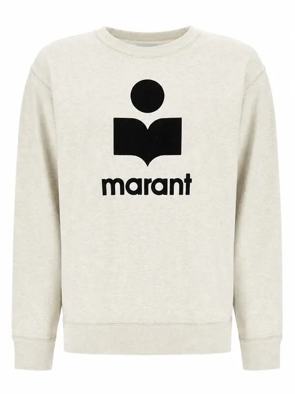 MARANT Mikoy Regular-fit Cotton-polyester Sweatshirt - Ivory