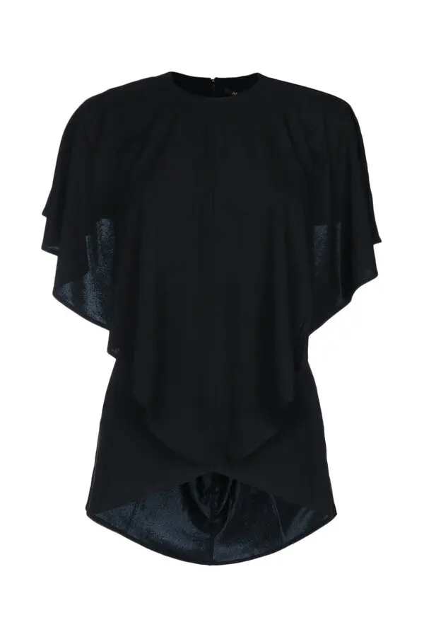 Jacquemus Pisco Cropped Top - Black