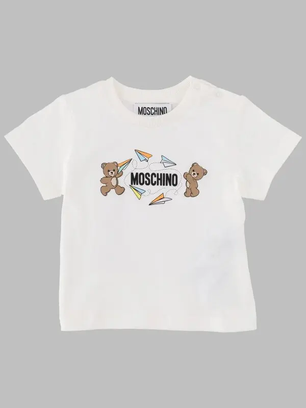 Moschino Mini Cotton T-shirt Addition - White