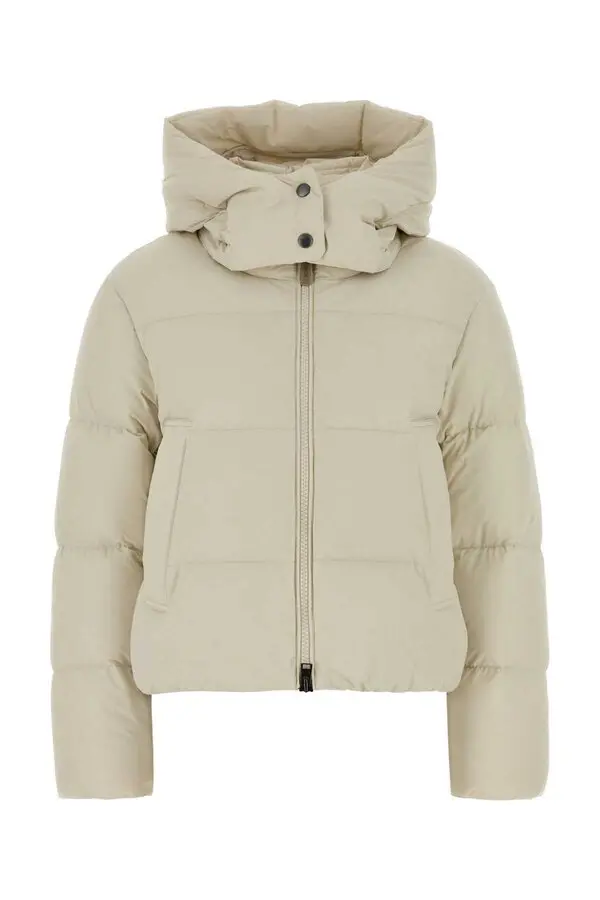 Woolrich Wool-blend Stretch Nylon Madison Down Jacket For - White